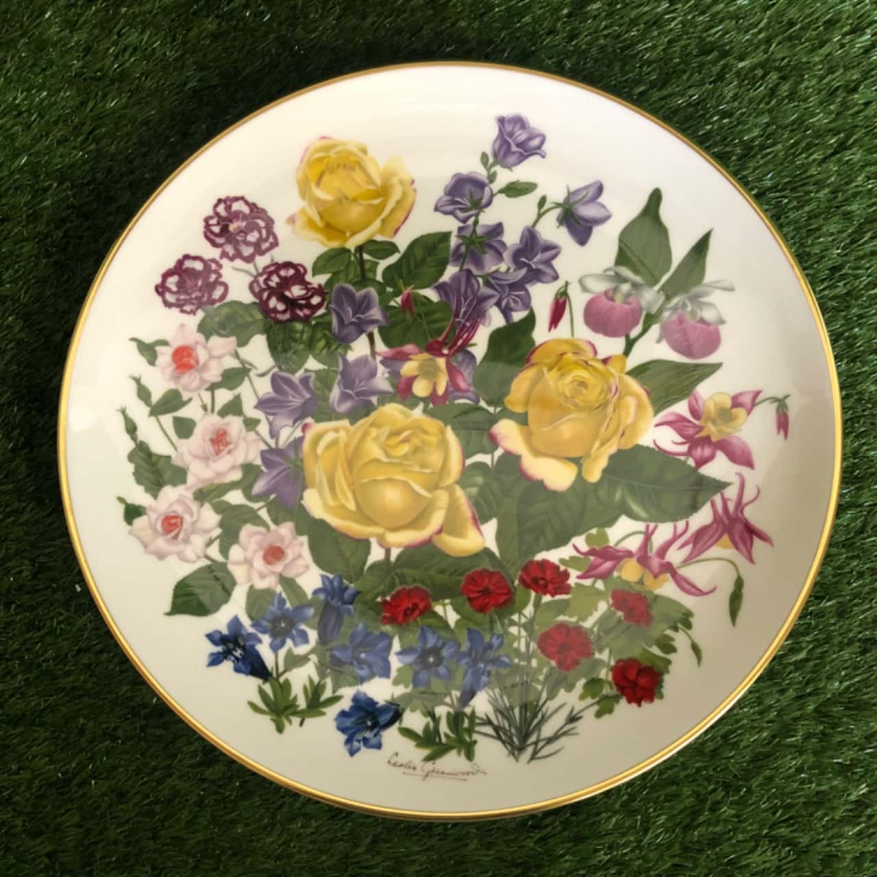 Wedgwood Franklin Porcelain “June” Flowers Of The Year Collection (New ...