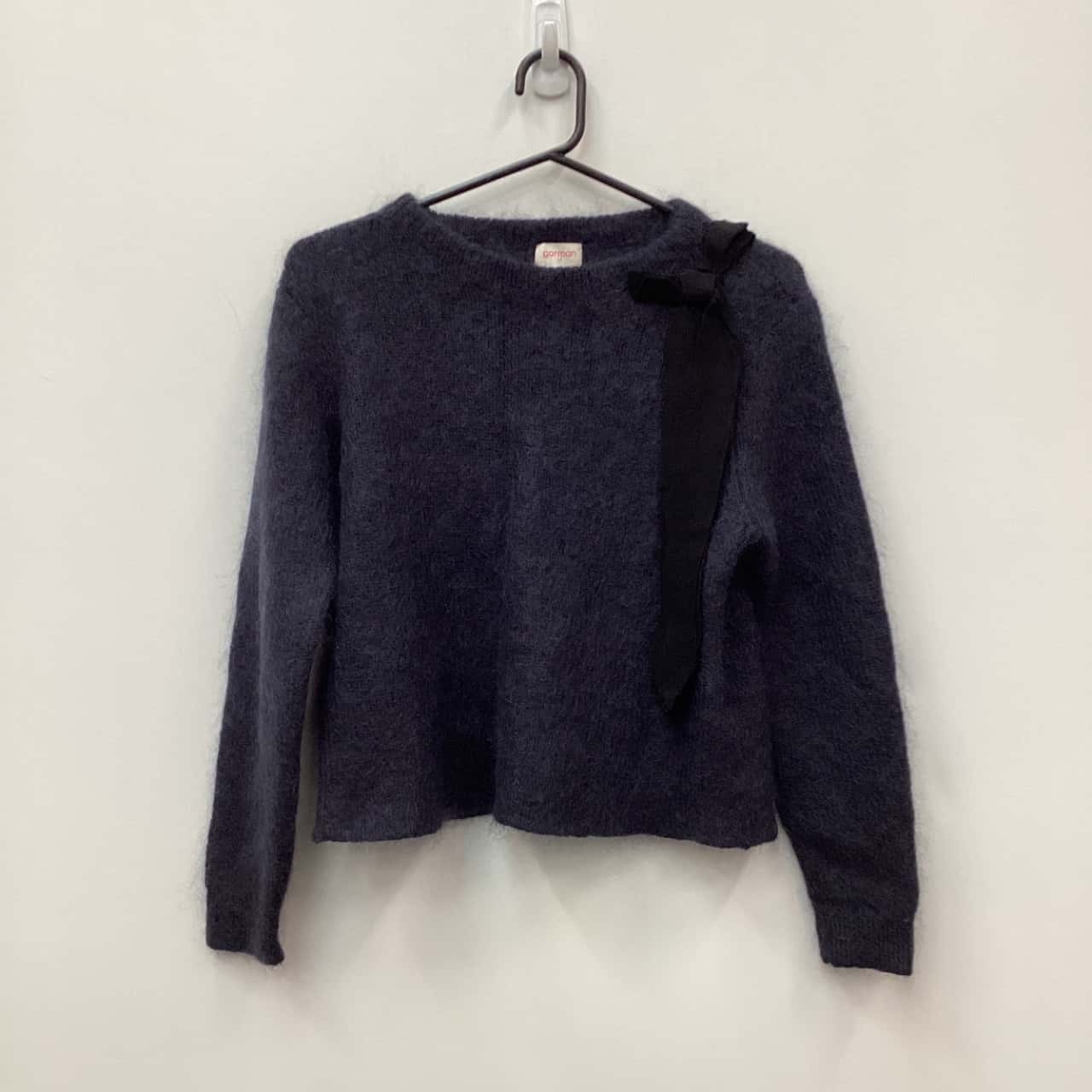 Gorman Womens Size 14 Mohair Jumper Navy Blue(s)