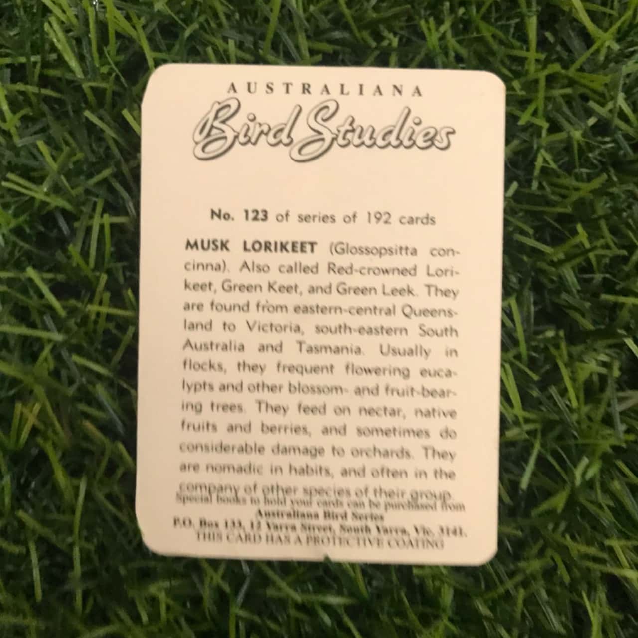 Bulk Lot of Australiana Bird Studies Cards(s)