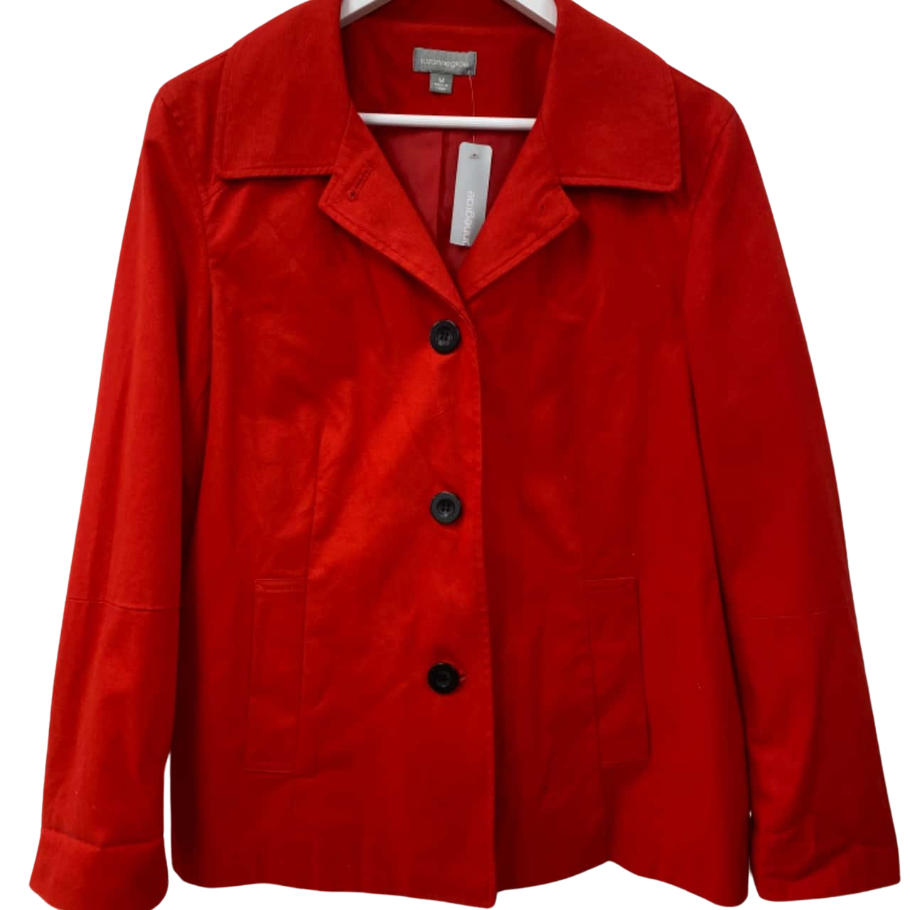 Suzannegrae Womens Size M Button Up Red Coat