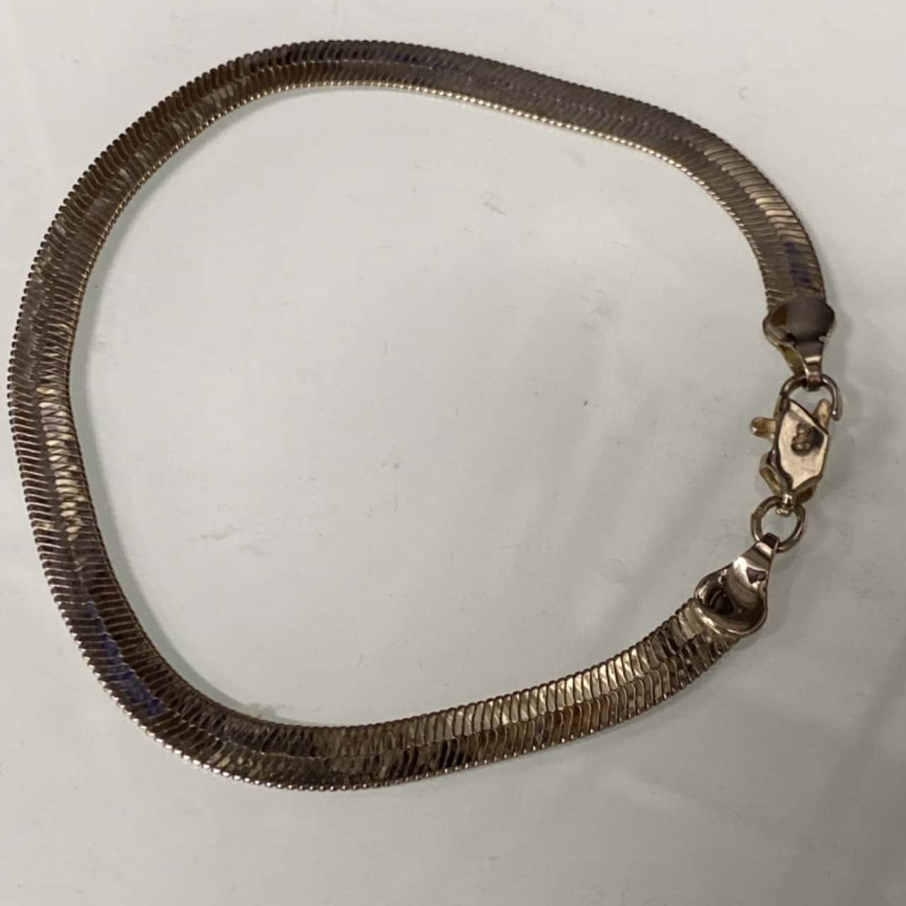 Sterling silver herringbone bracelet (s)