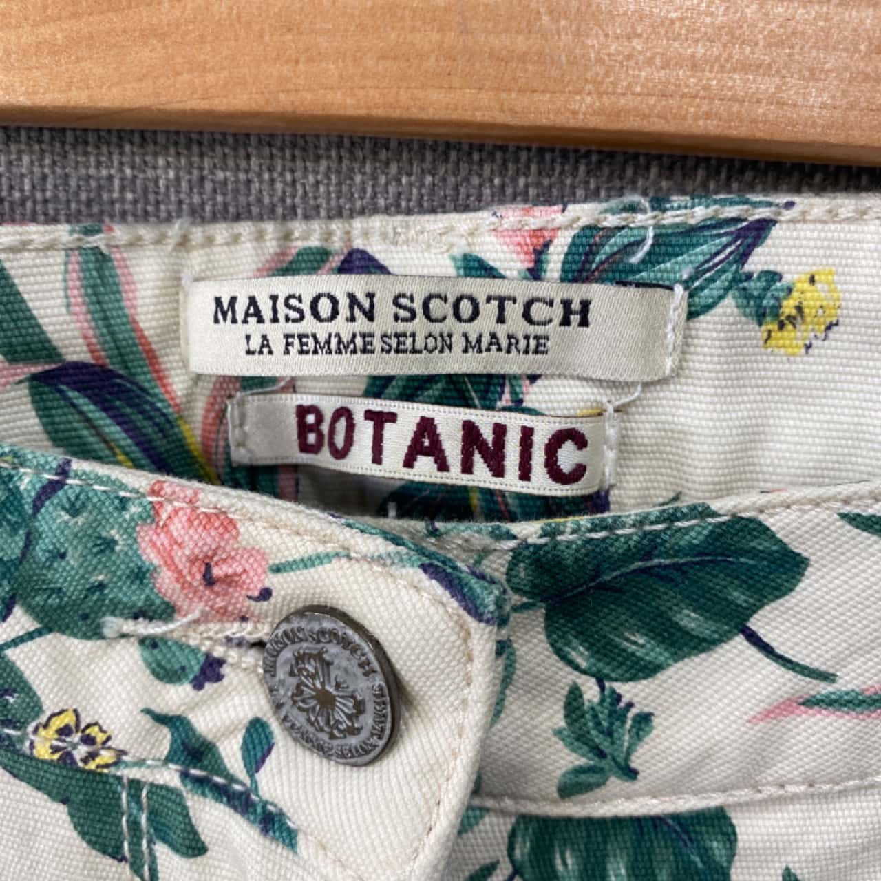 Maison Scotch Womens Size 32 Floral Jean