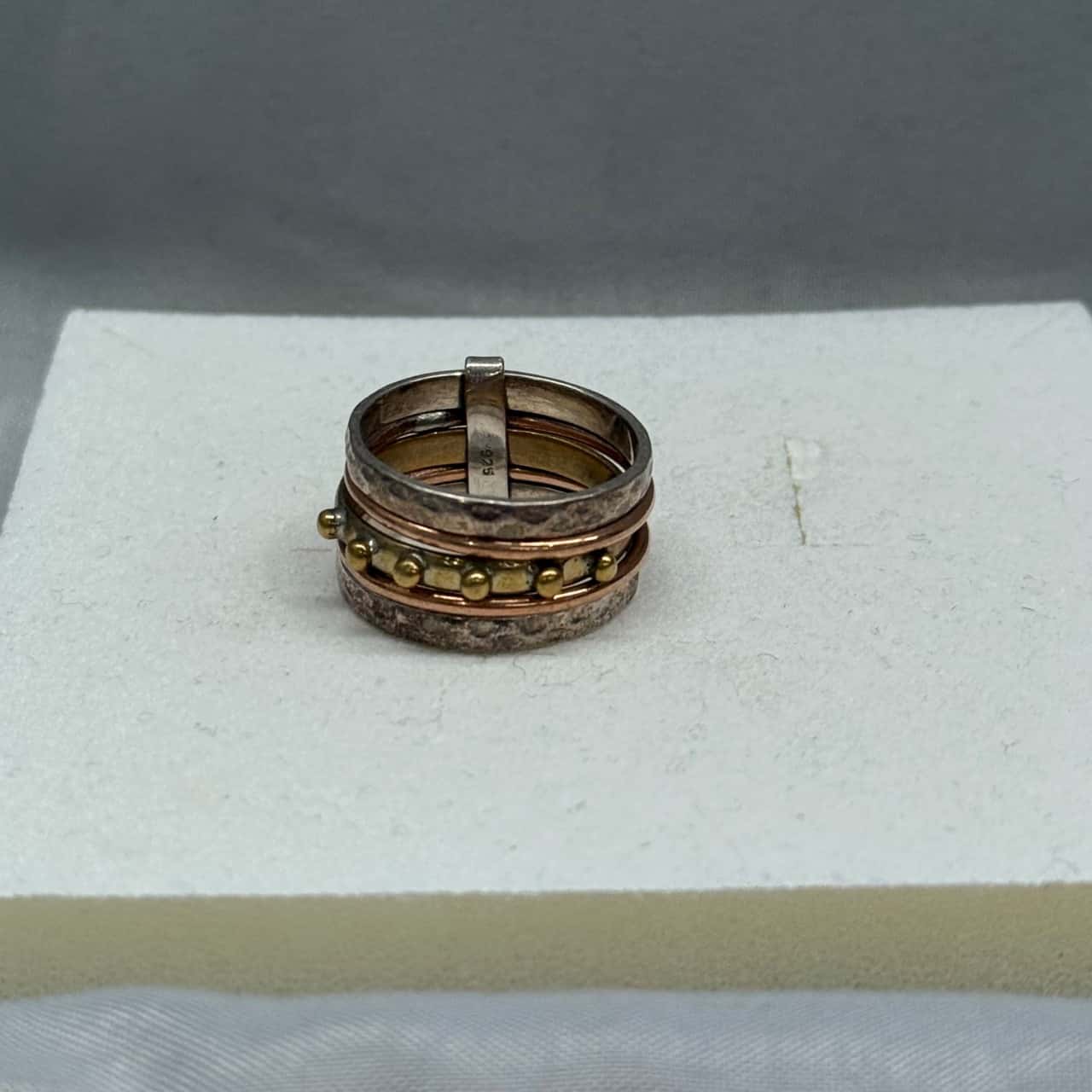 925 Silver 3 Toned Stacked Ring (s)