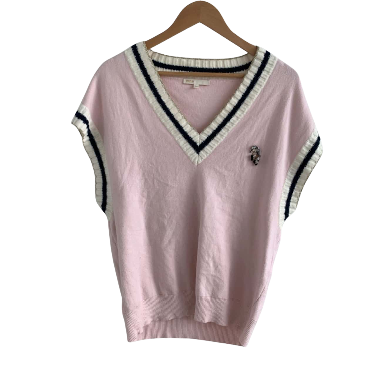 Maje XL Pink Sweater Vest (s)