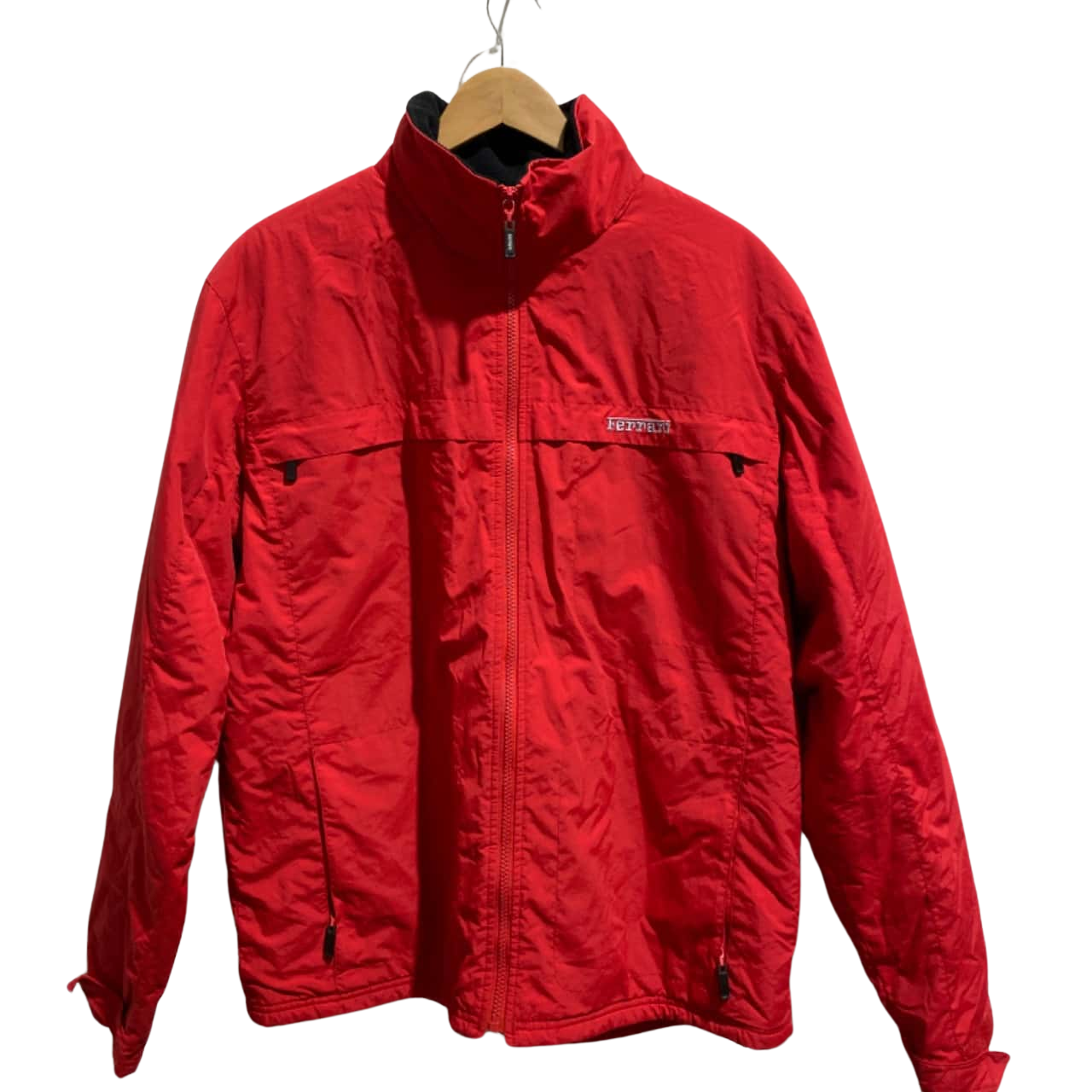 Ferrari Unisex Size L Front Zipper Red Jacket With Hood(s) - Used Very ...