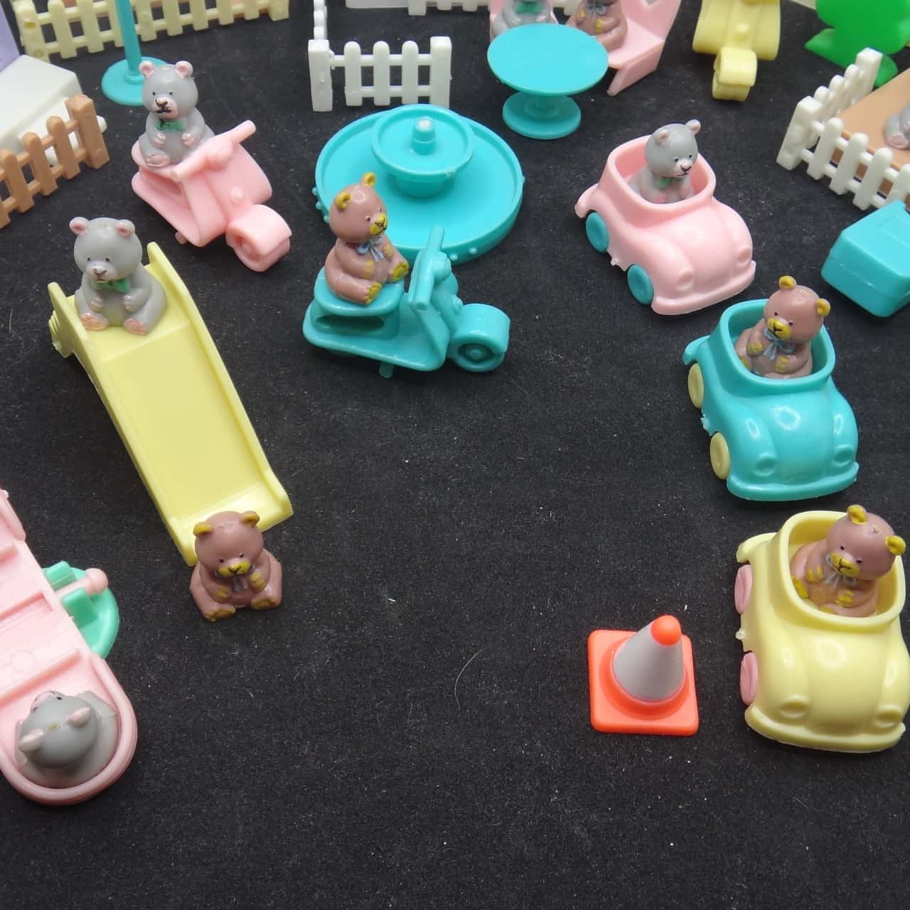 Rare Teddy's Wonderland Miniature Toy Set - Circa 1990's(s)