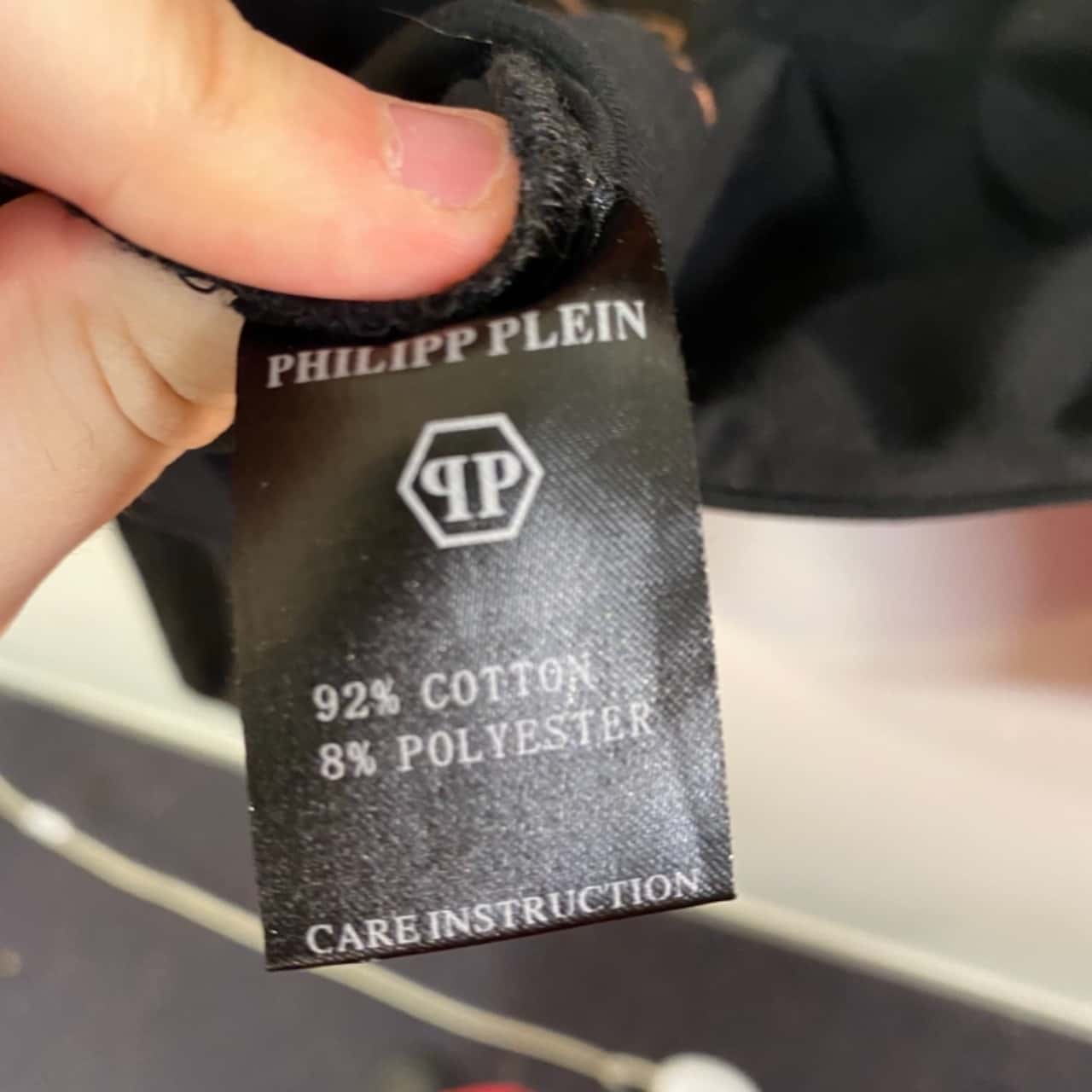 Philipp Plein Size XL Long Sleeve Shirt Black / Brown (s)