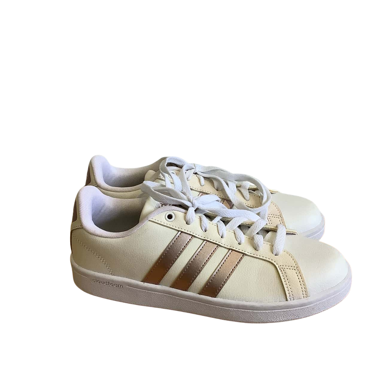 Adidas Womens Size Us 8 5 Lace Up Sneakers Off White S