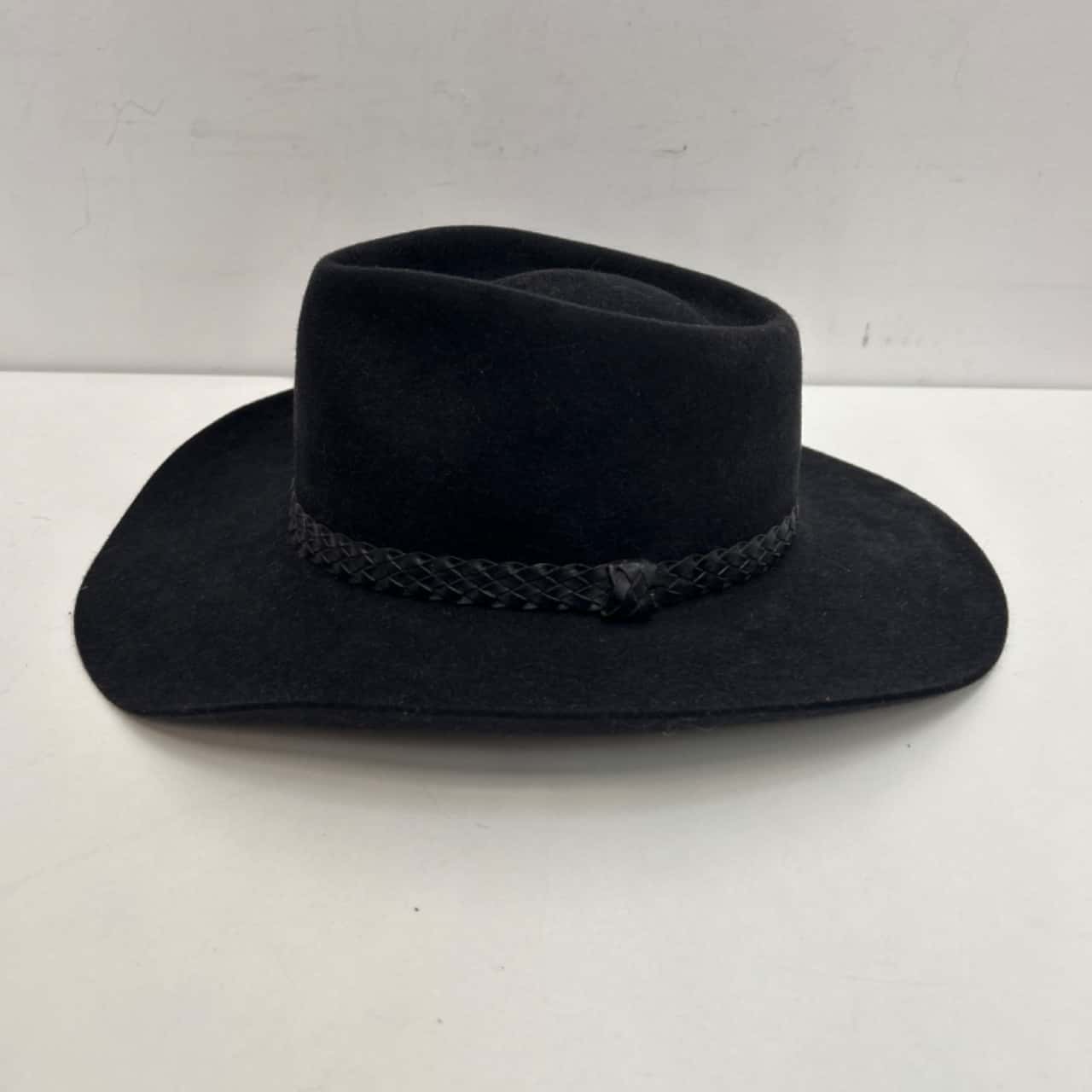 Akubra 'Snowy RIver' Size 55 - Black (s)