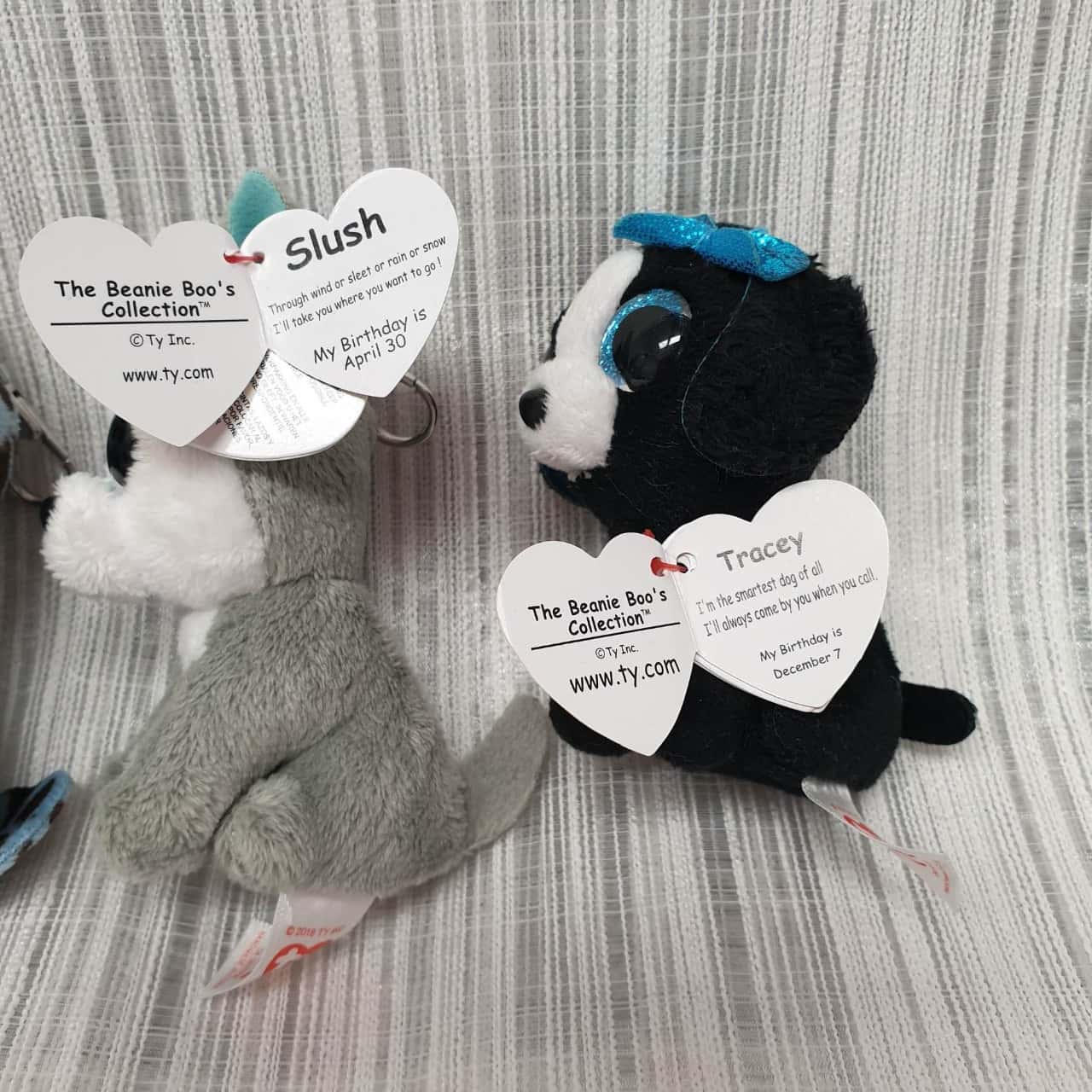 TY Beanie Boos 4 Cute Little Keyring Animal Owls & Puppies (Oscar ...