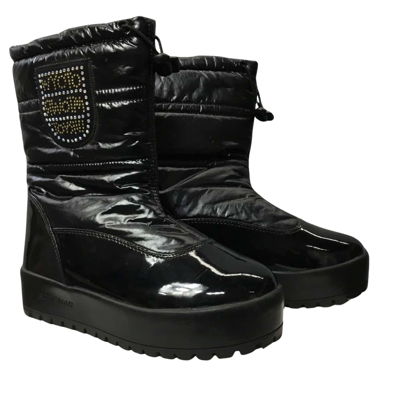 *EOFY SALE* Women's Gong Mad Size 37 Black Fur-lined Winter Boots(s ...