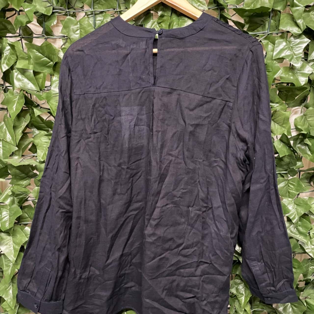 Navy Blue Long Sleeve Womens Top Ellis And Dewey S