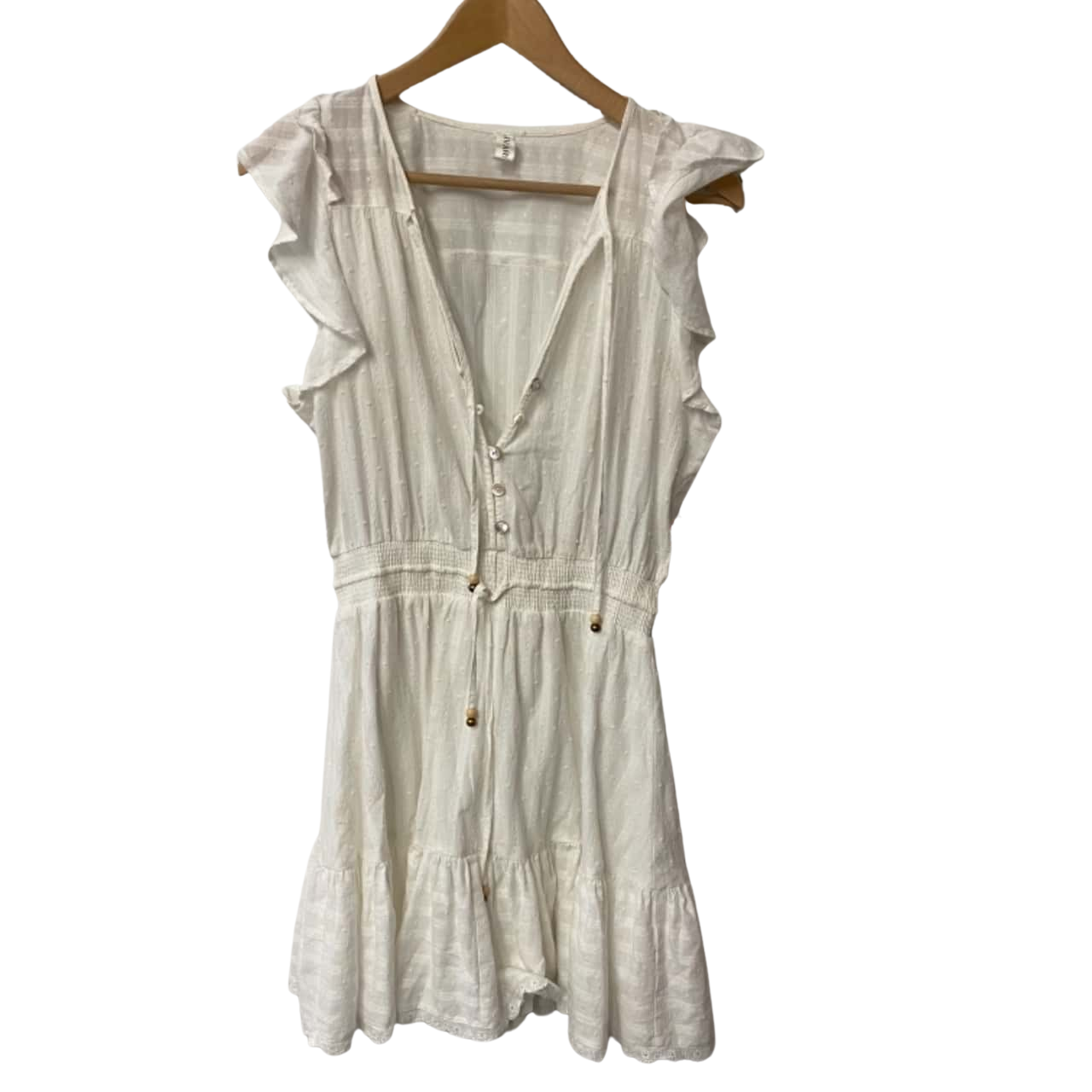 Kivari Womens Size 10 Sleeveless Dress White (s)