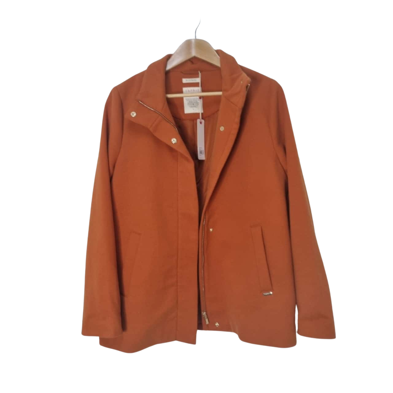 Espirit Women's Terracota "TALLA" Coat Size L BNWT(s)