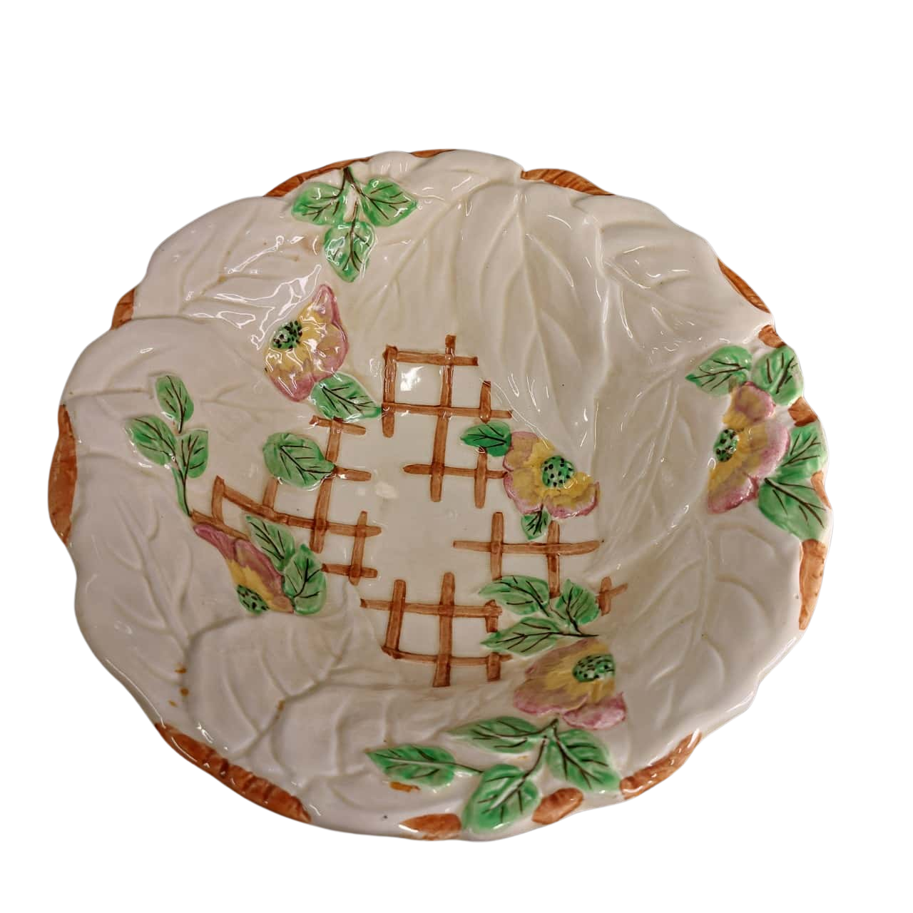 Brentleigh ware Leaf and flower bowl. Vintage
