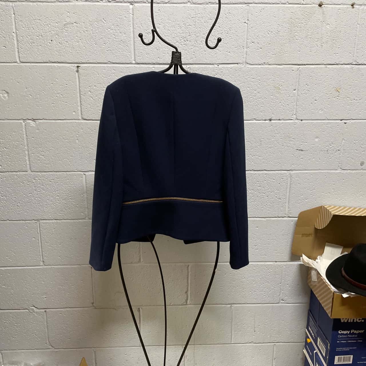 Forever New Womens Size 10 Blazer Navy Blue