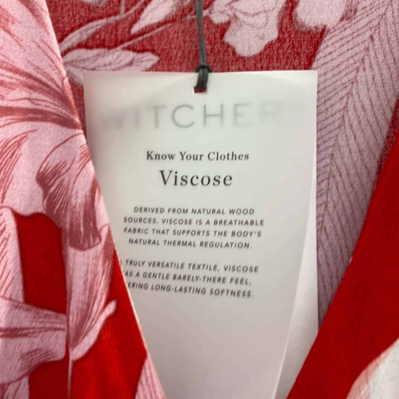 Witchery Womens Size 6 Floral Tops Floral / Red Wrap Style