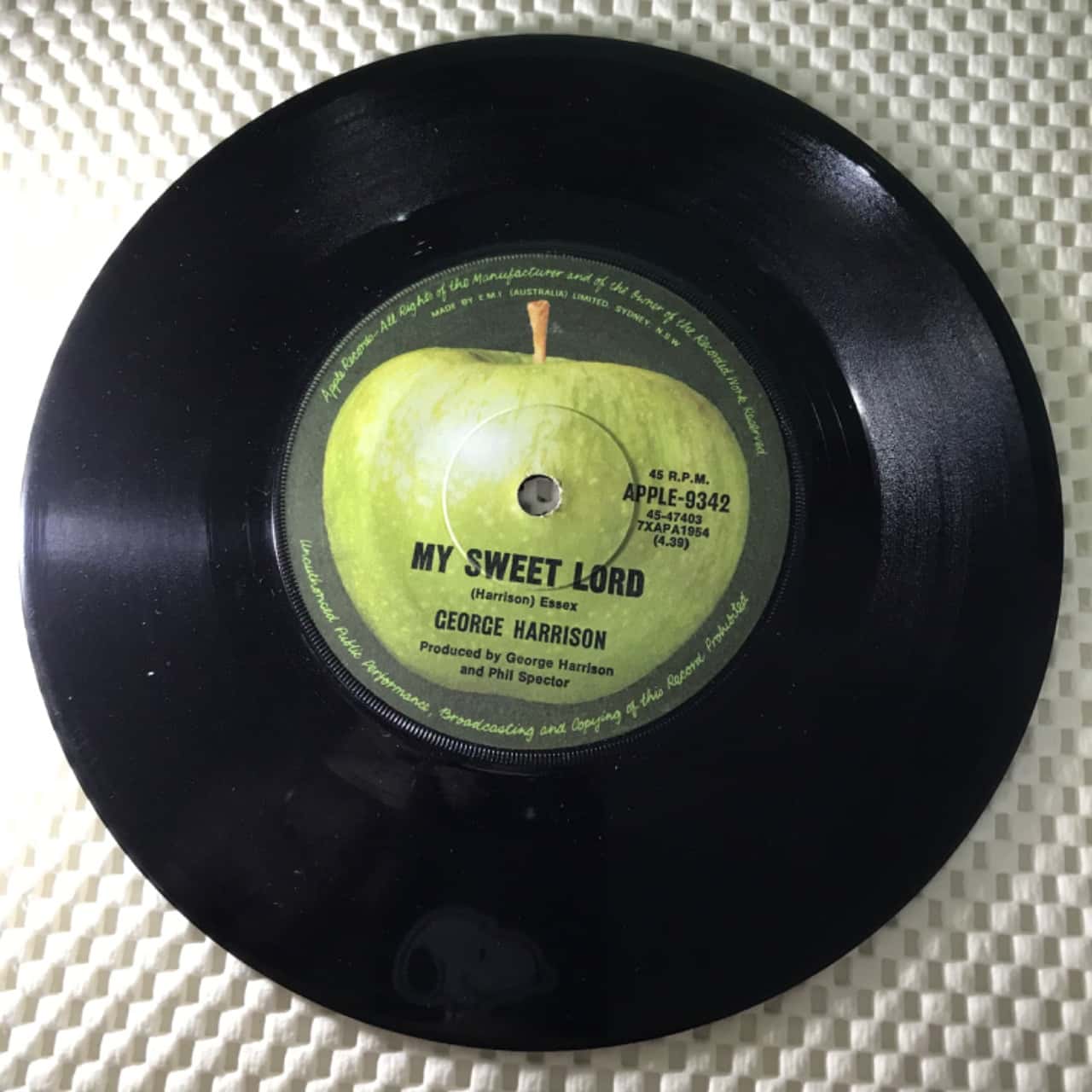 7” Vinyl George Harrison My Sweet Lord / Isn’t It A Pity 1970 Pop Folk ...