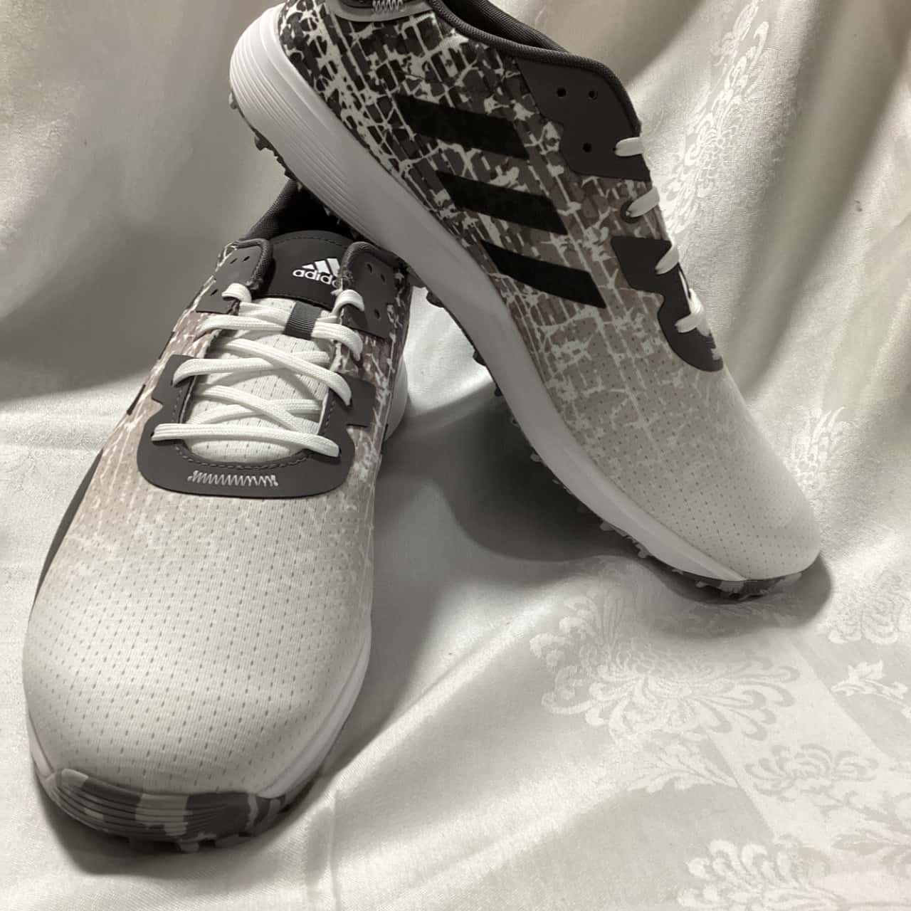 Adidas Mens Size 14.5 / 15 Grey / Pattern / White (s)