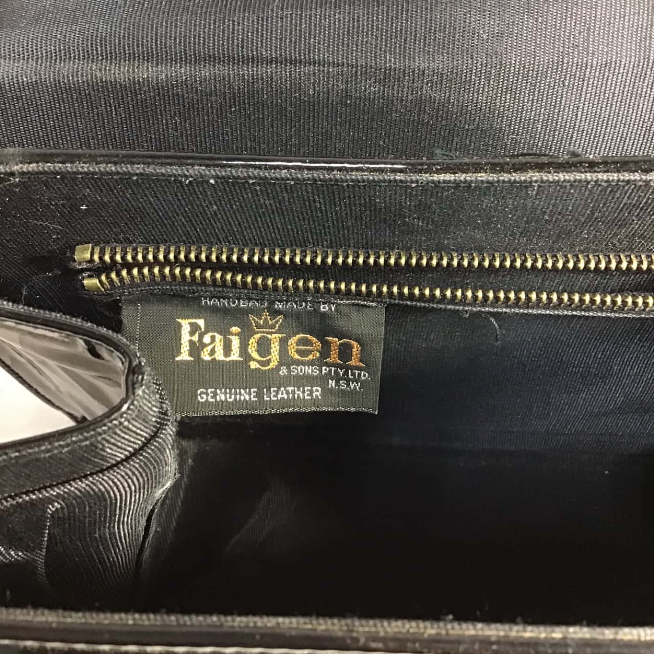 Womens Faigen Handbag Black Patent Leather(s)