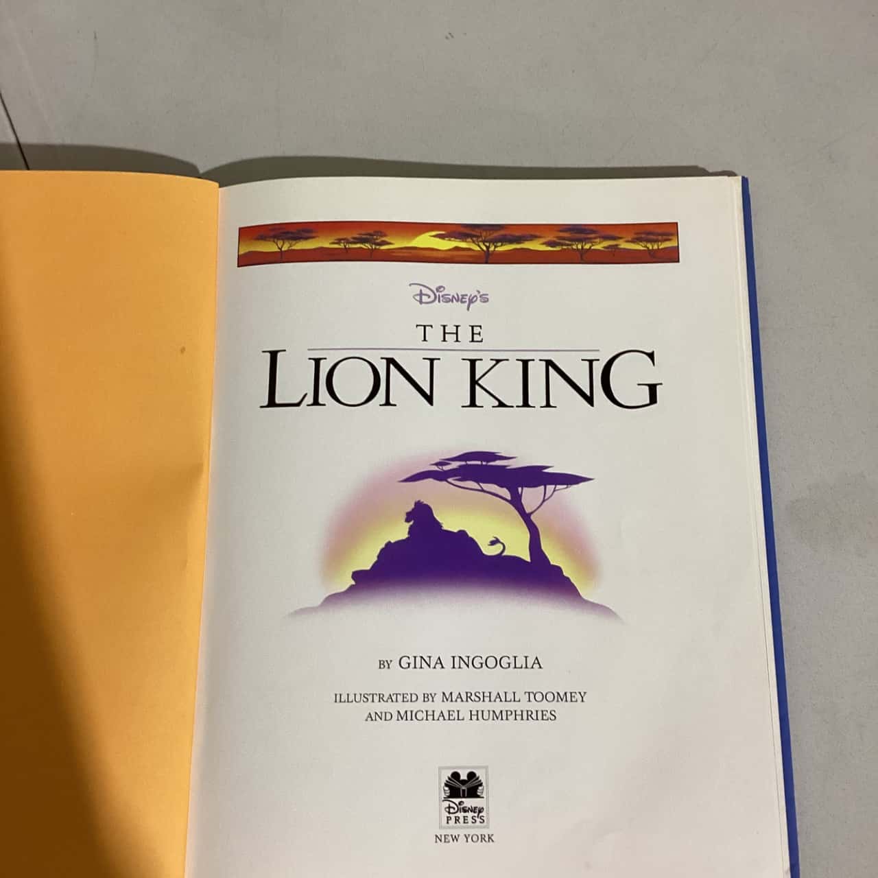 Disneys The Lion King Colour Illustrated Book