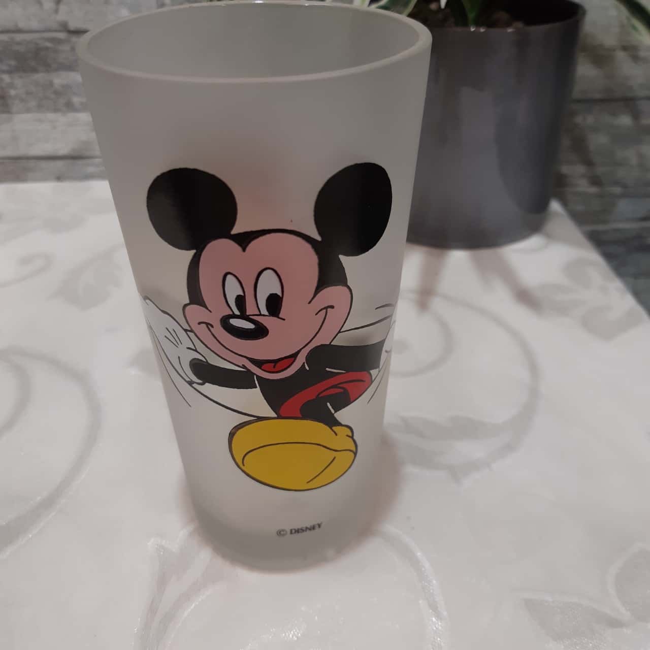 Mickey mouse glass