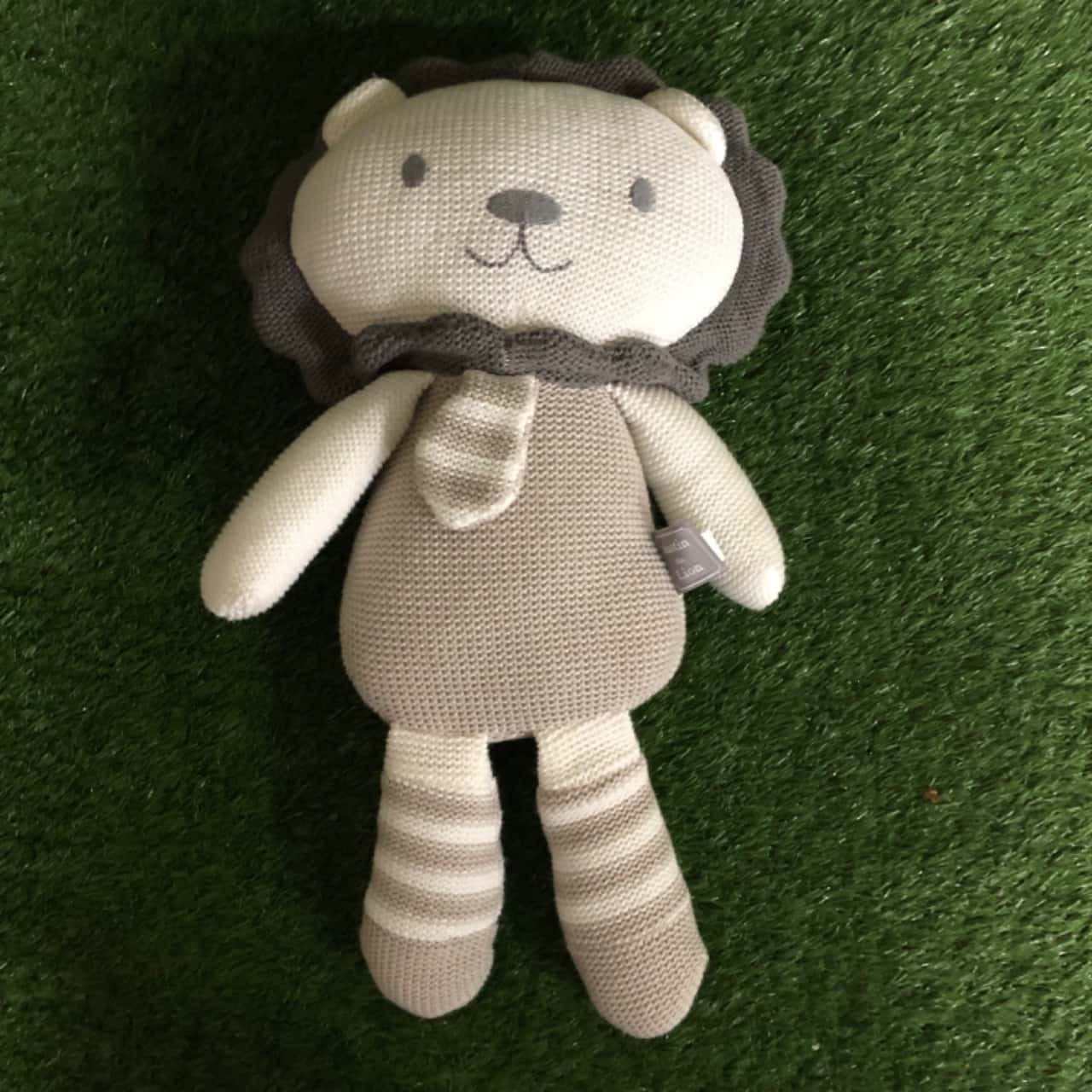 Living Textiles “Austin the Lion” Knitted Toy