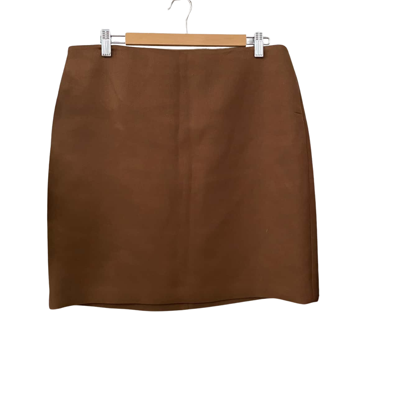 HallHuber Womens Size UK 14 Mini Skirt Brown