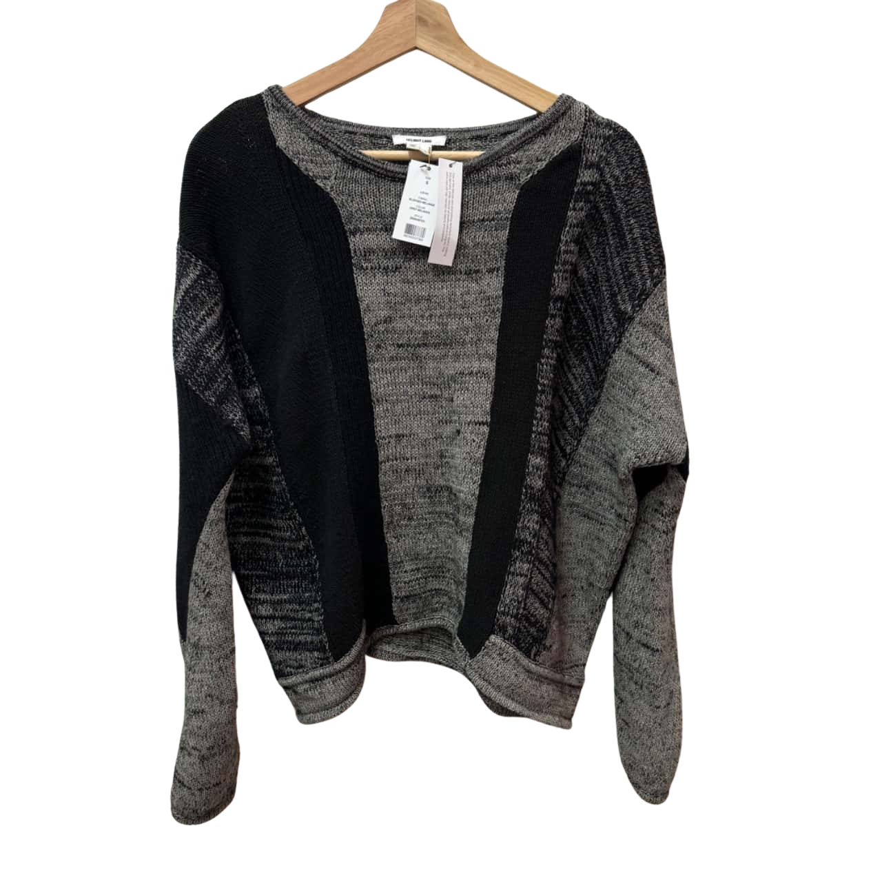 BRAND NEW WITH TAGS HELMUT LANG Womens Size S Jumper Black / Grey (s)