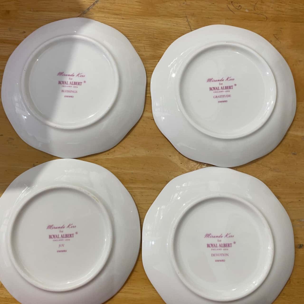 Royal Albert friendship plates by Miranda Kerr(s)