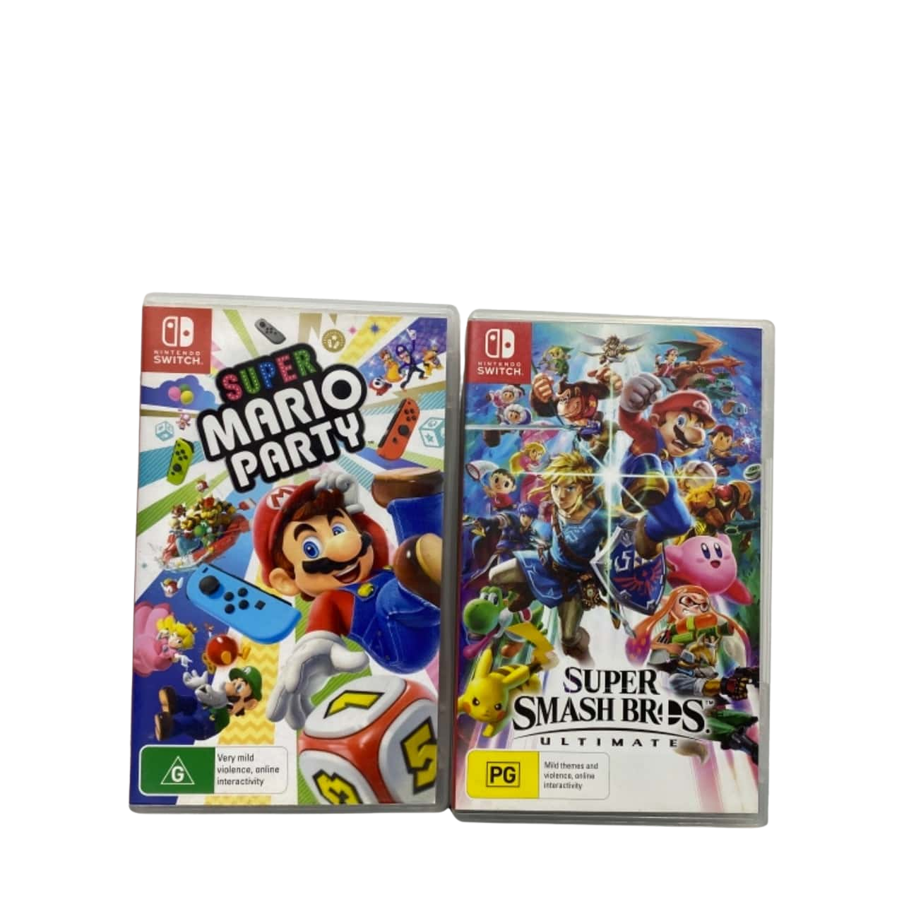 Nintendo switch super Mario party and Super smash Bros ultimate