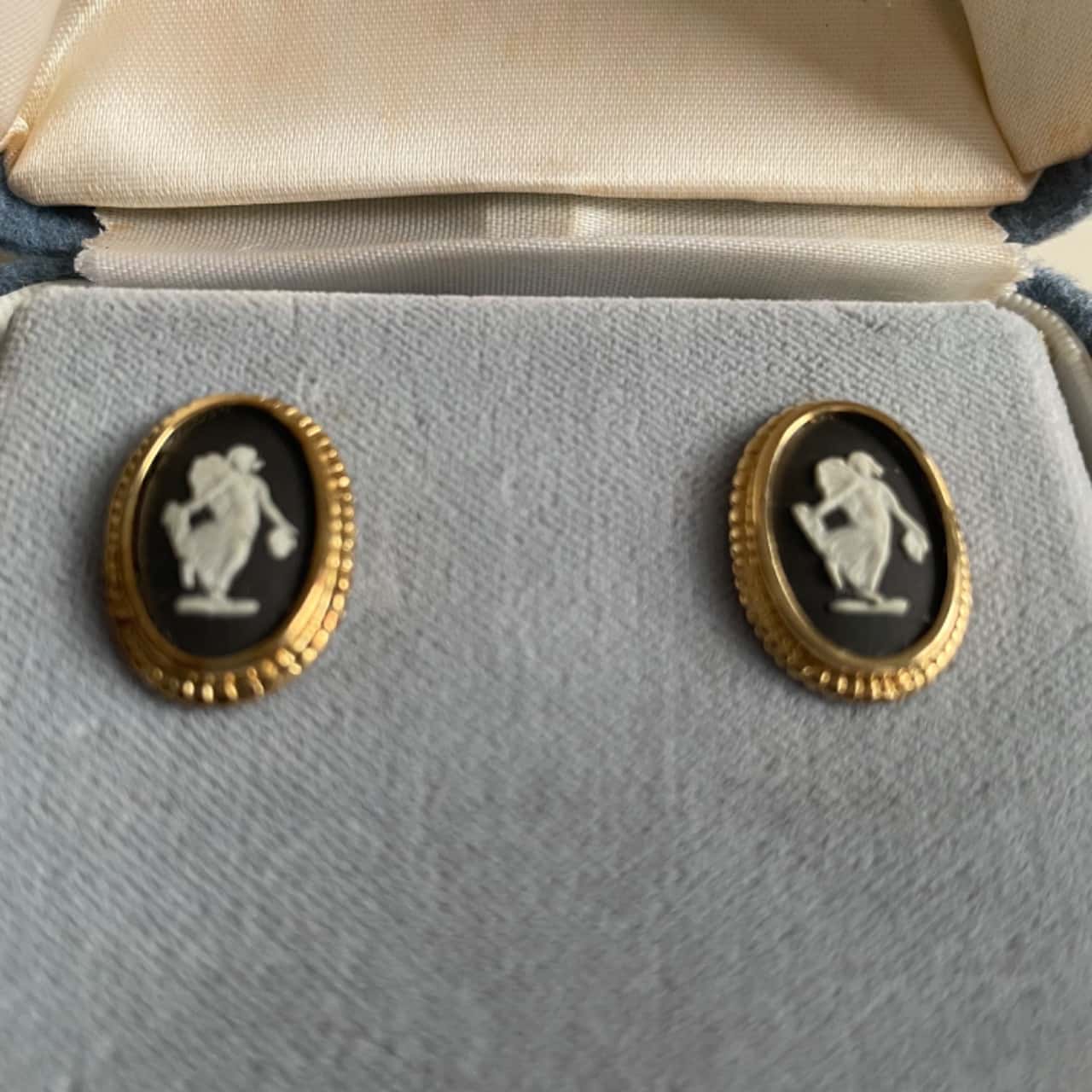Wedgewood Cameo Jasperware Earrings