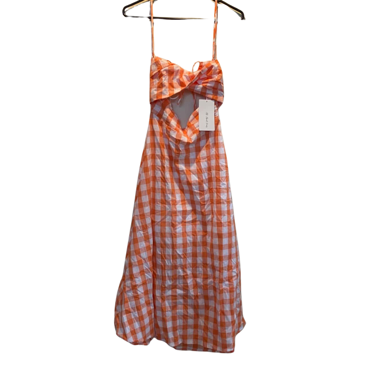 Womens Size 10 Shoestring Strap Orange / White BNWT (s)