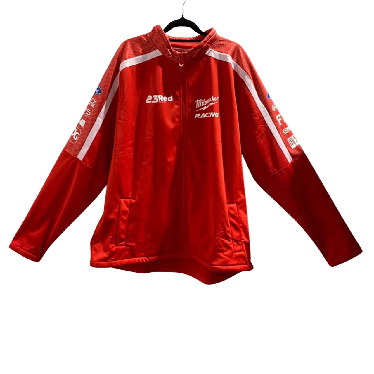 NWOT Milwaukee Official Mens Size XXXL 23 Red Racing Bomber Jacket