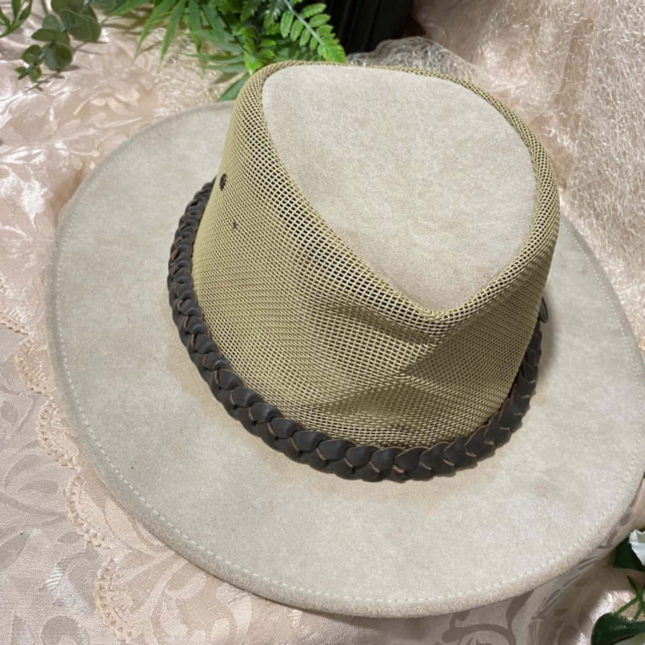 Burke Wills Wide Brim Hat XL Leather