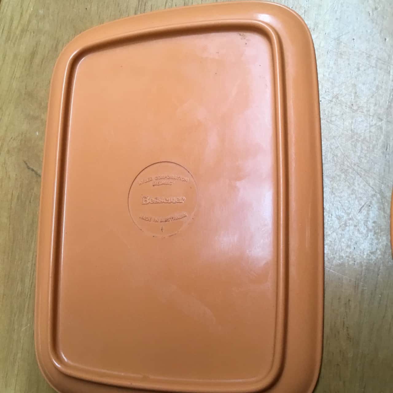 Vintage Nylex Bessemer Orange Sugar Bowl With Lid & Tray - Excellent ...