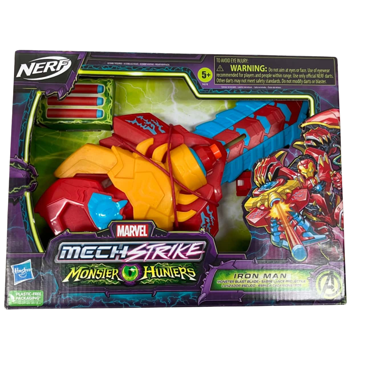 Nerf Marvel Mech Strike Monster Hunters Iron Man BNIB