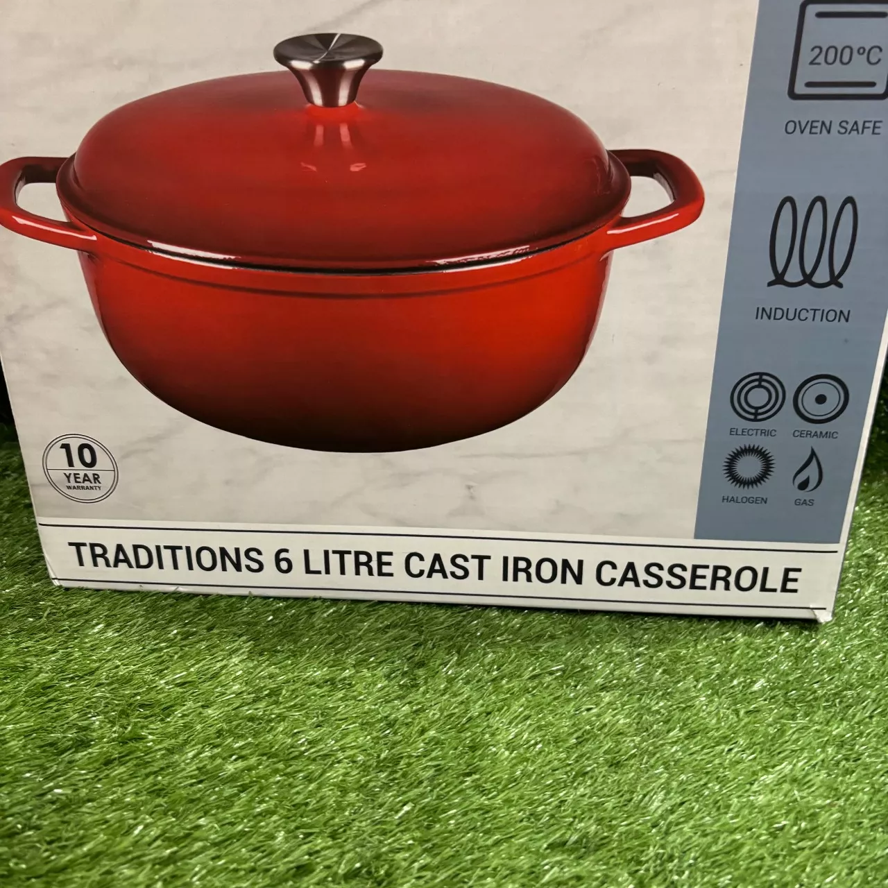 Smith + Nobel Traditions 6L Red Cast Iron Casserole Pot (Pick Up Only ...