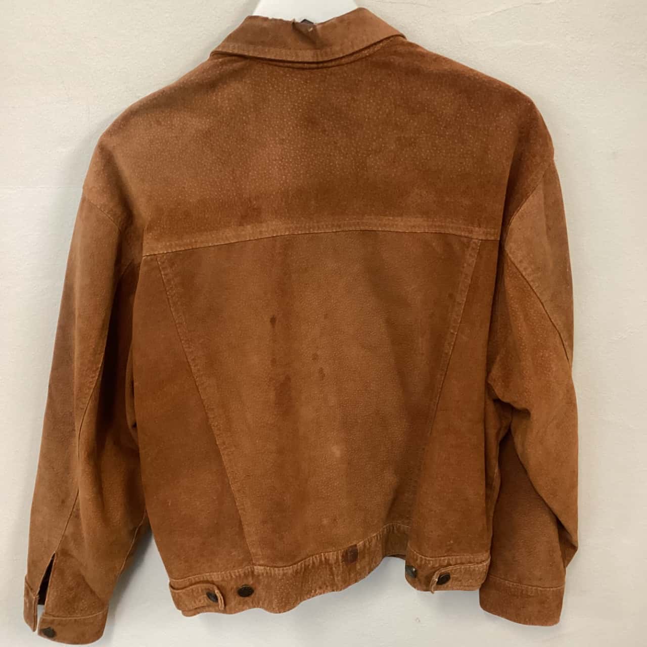 Grejina - Vintage Mens Pig Suede Leather Jacket - Size S(s)