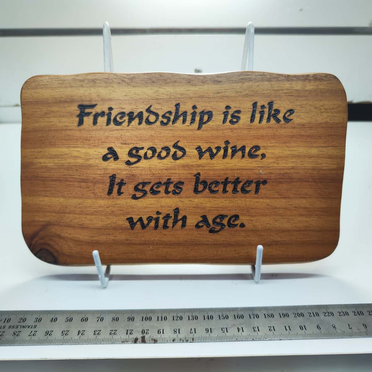 Gippsland Blackwood Friendship Plaque Art Wooden