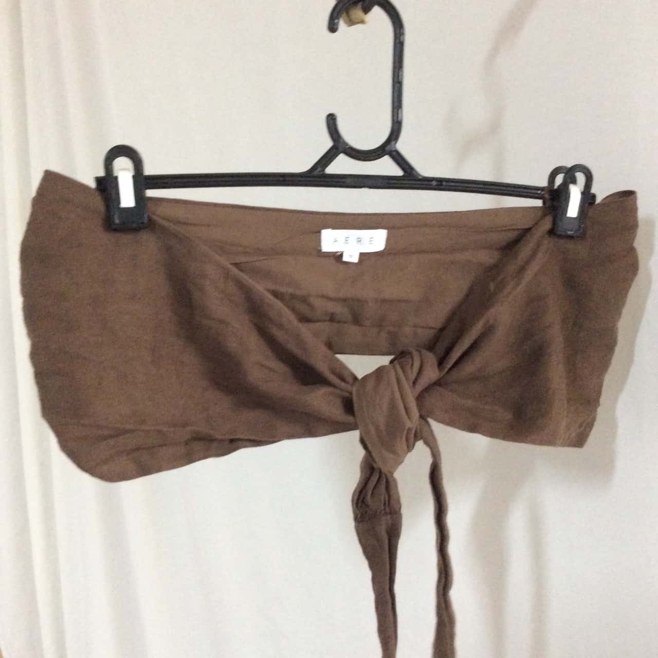 AERE Womens Size 12 Bralette Brown
