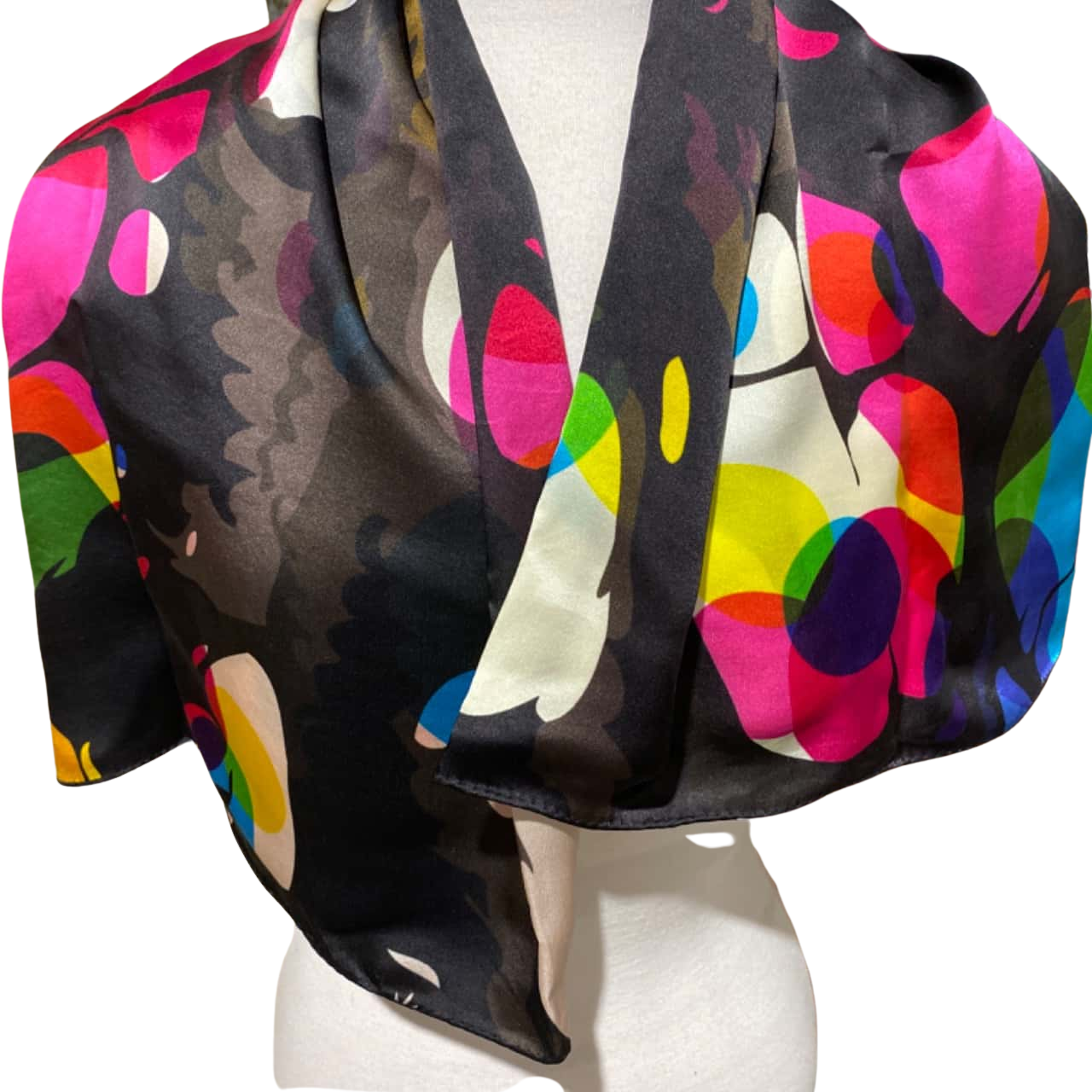 Christoper Graf Womens Multicoloured silk scarf (s)