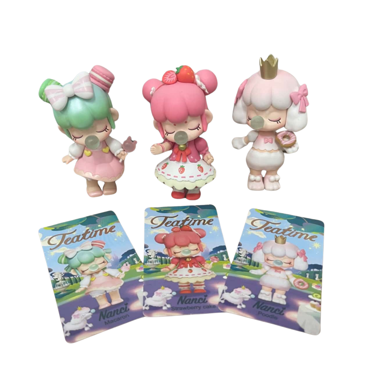 Rolife Nanci Tea Time Strawberry Cakey, Macaroon & Poodle Blind Box ...