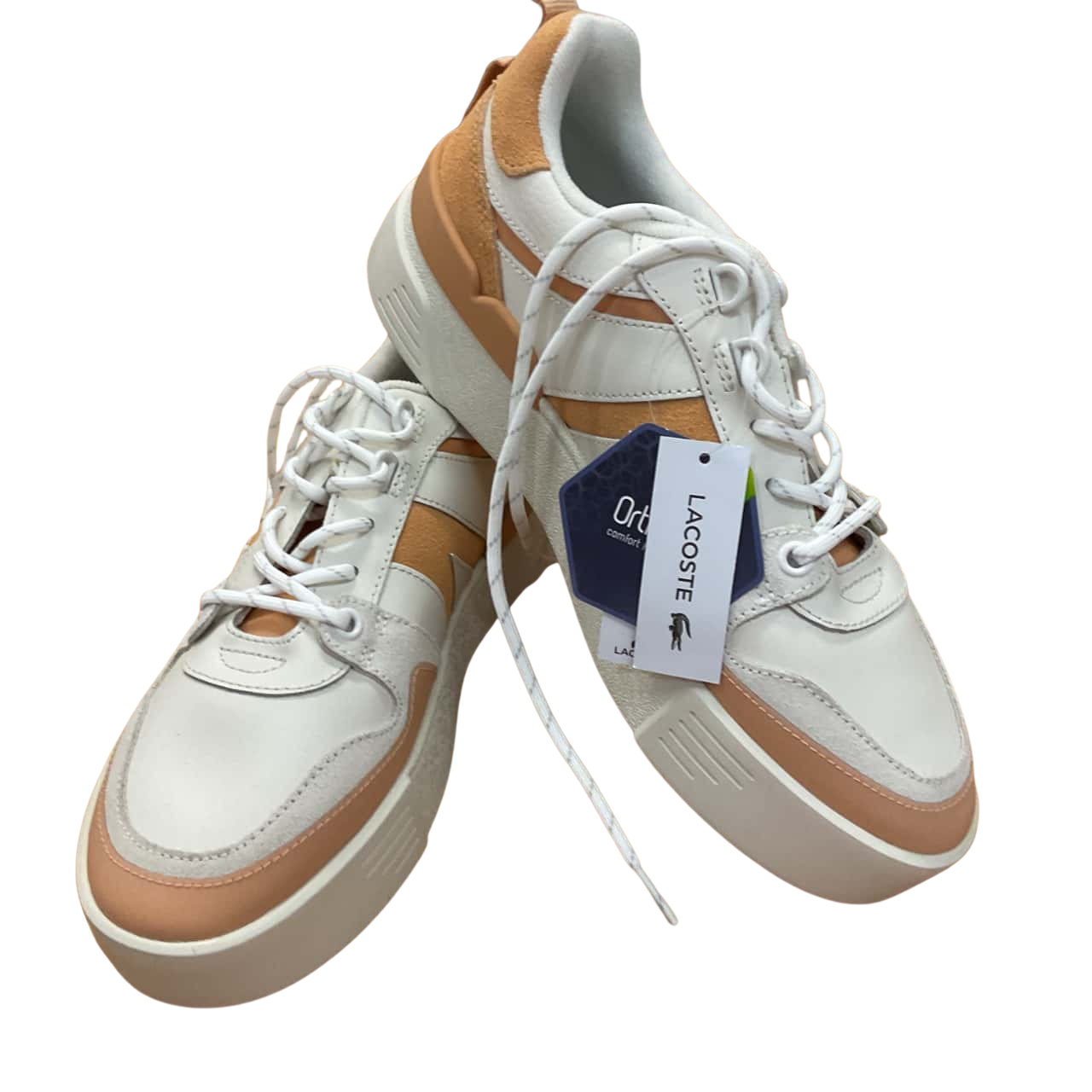 Lacoste Unisex Size 9 Beige / Cream (s)