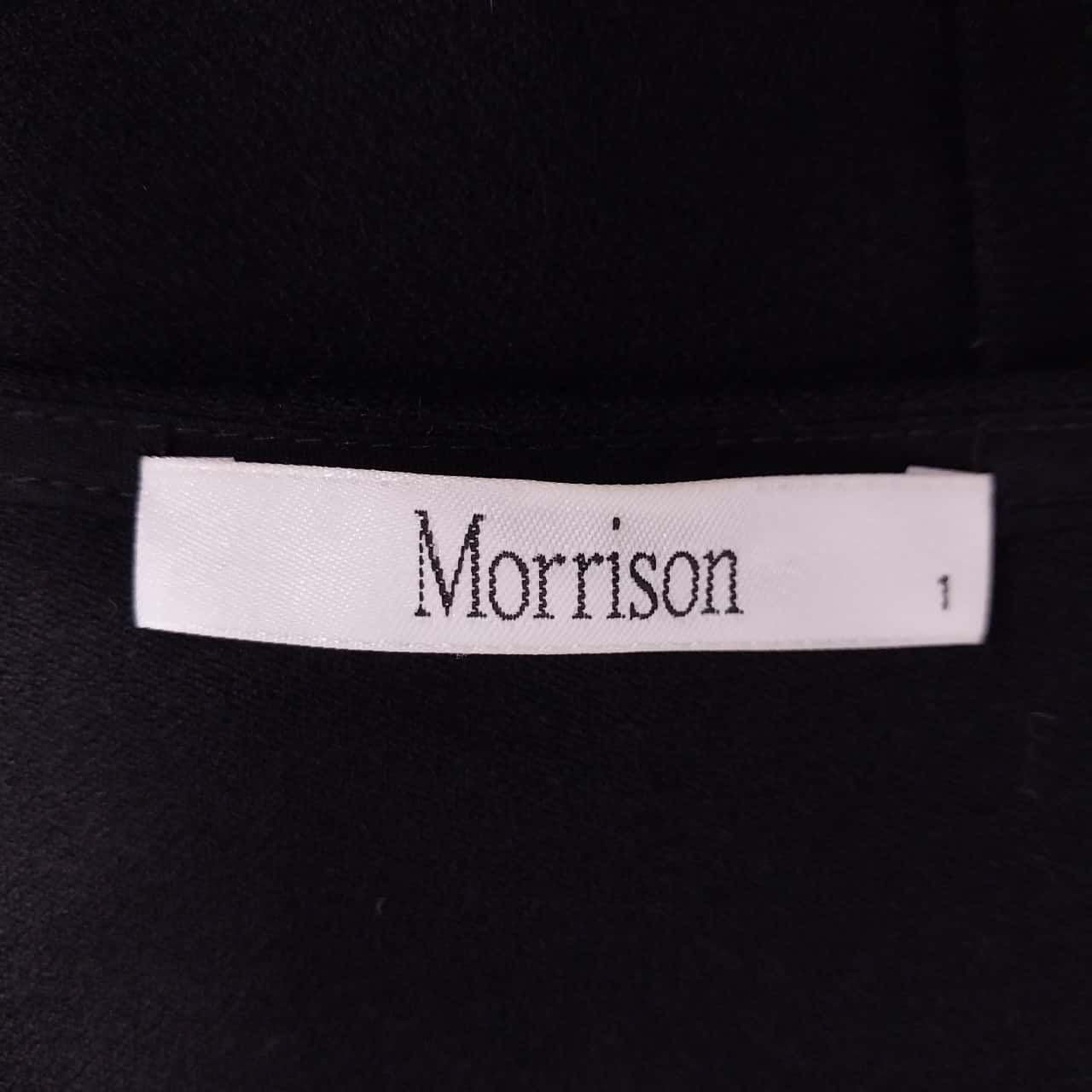 Morrison - Womens short Sleeve Dress, Black ,size 1 ( will fit 10/12 ).(s)