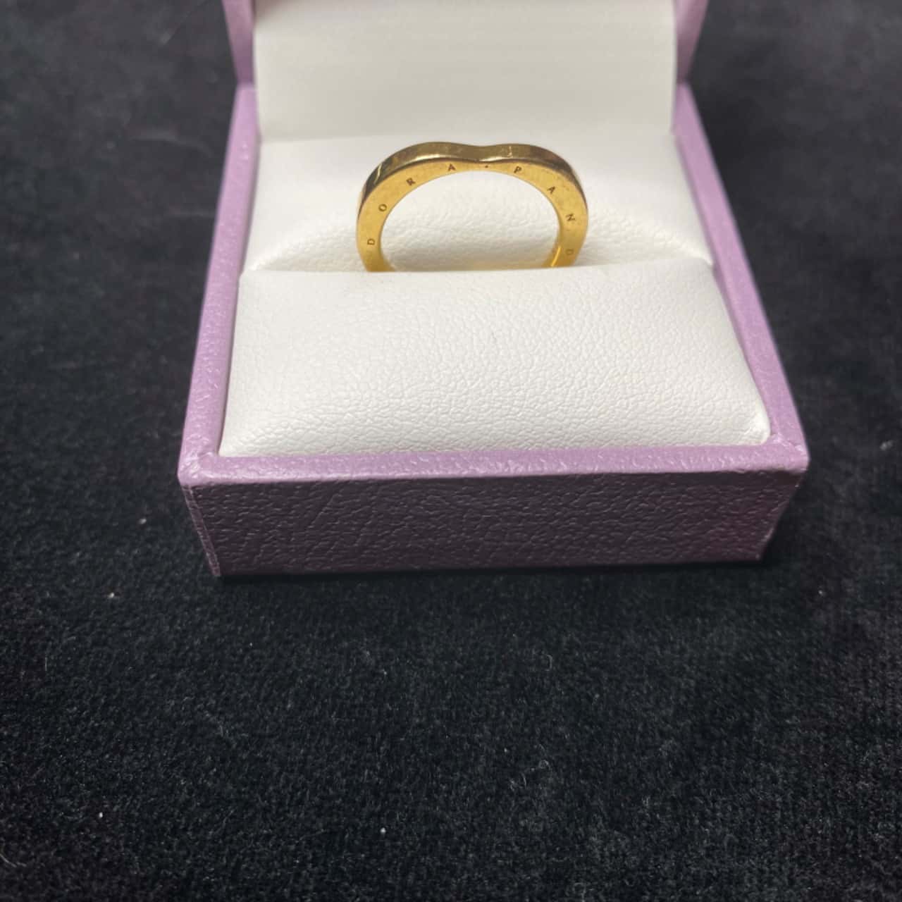 Pandora 925 Gold Coloured Heart Ring (s)