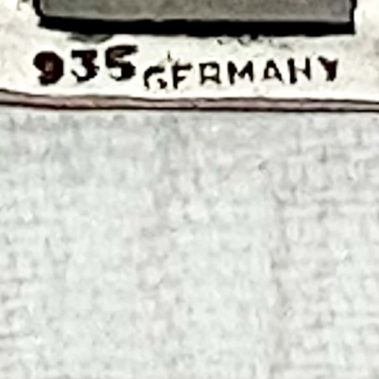 Marquisite 935 Silver Germany Art Deco Bar Brooch (s)