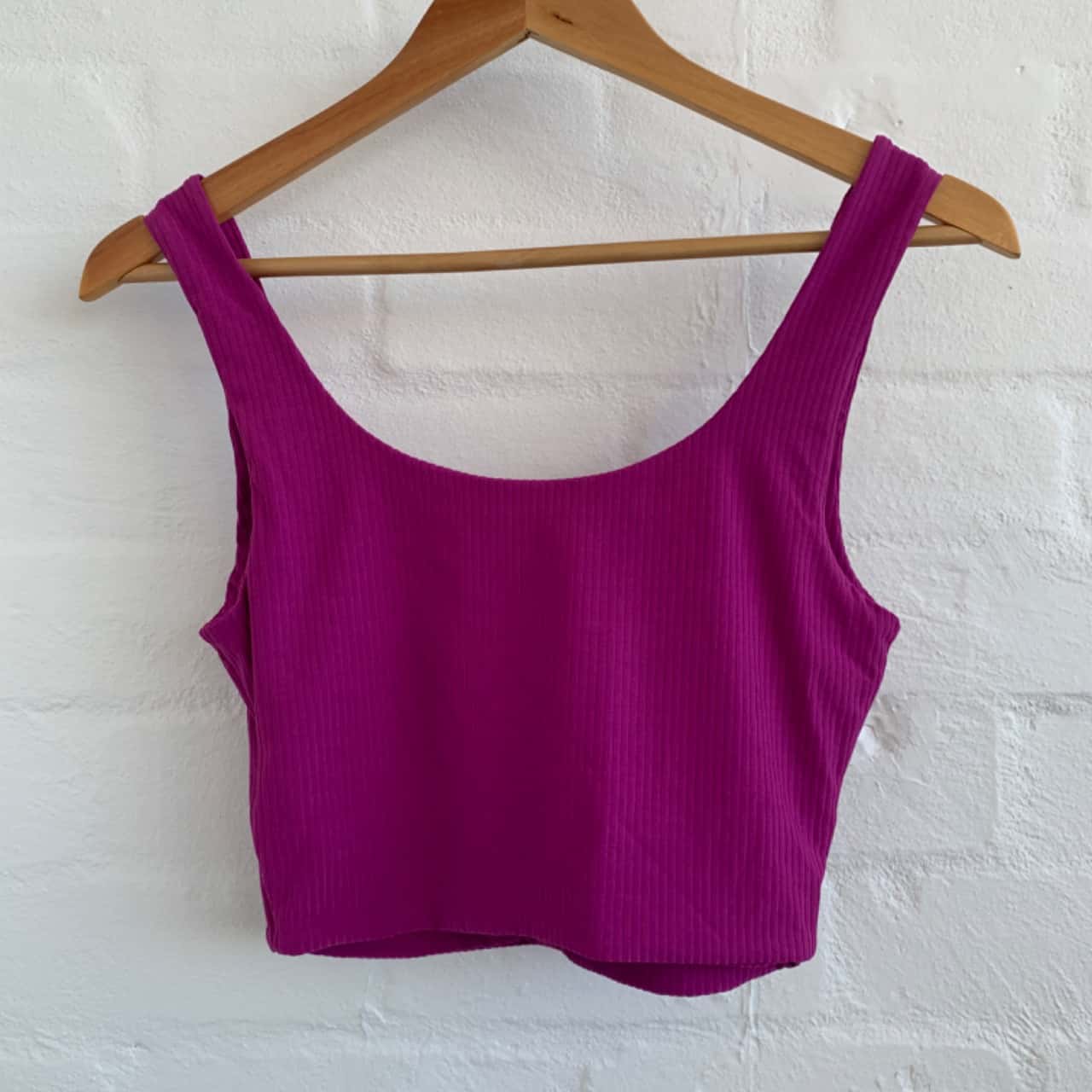 Kookai Small Cropped Purple Singlet