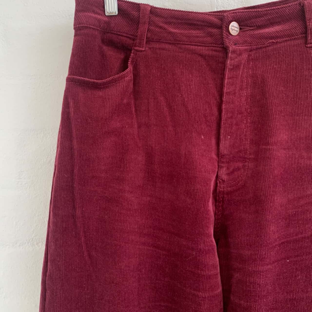 Princess Highway Size 12 Maroon Straight Leg Cords (s)