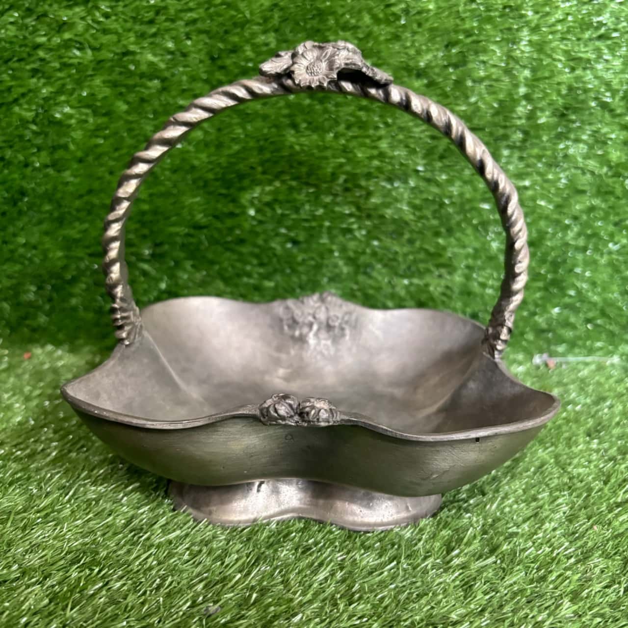 Vintage Frieling Zinn Germany Pewter Basket Style Decorative Candy Dish(s)